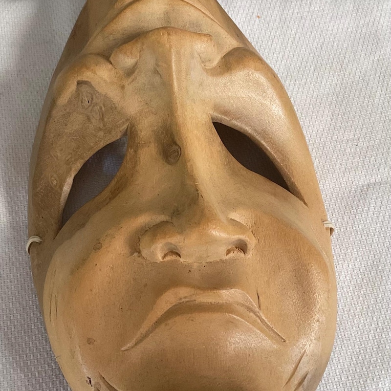 Sad Face Mask - Etsy
