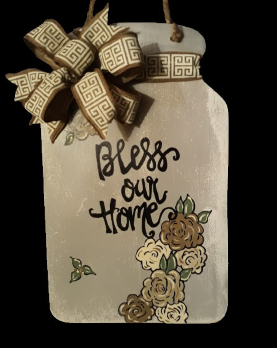 Mason Jar, Handmade Wood Sign, Hand Painted, Kitchen, Home Decor ...