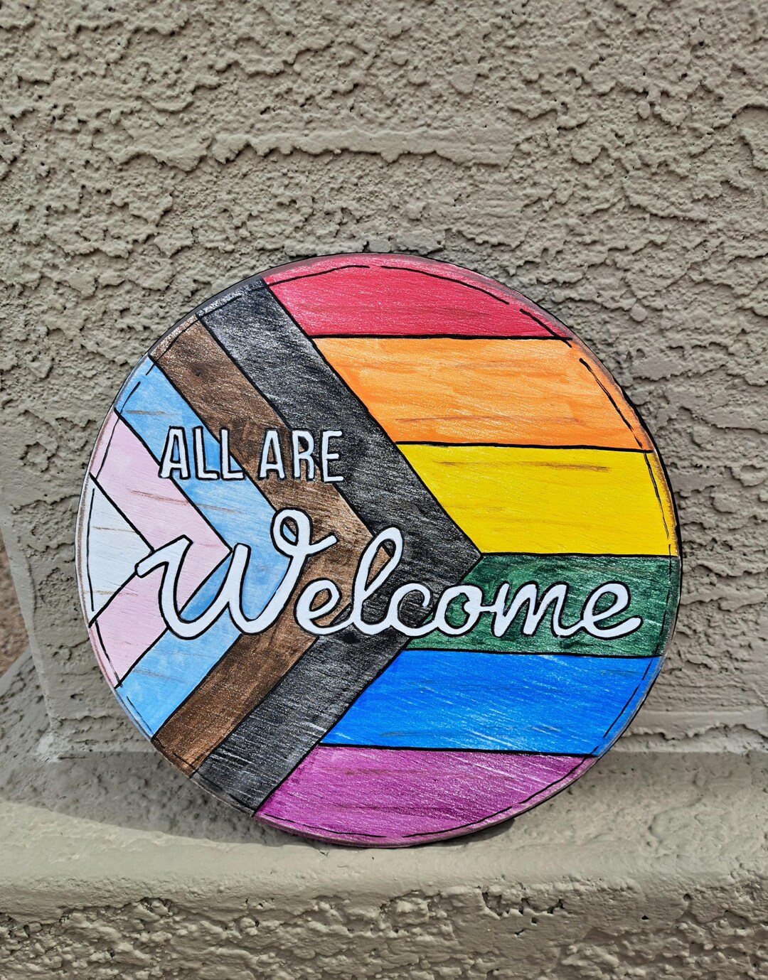 Rainbow Welcome, LGBTQ, All Are Welcome, Rainbow Colors, Equality ...