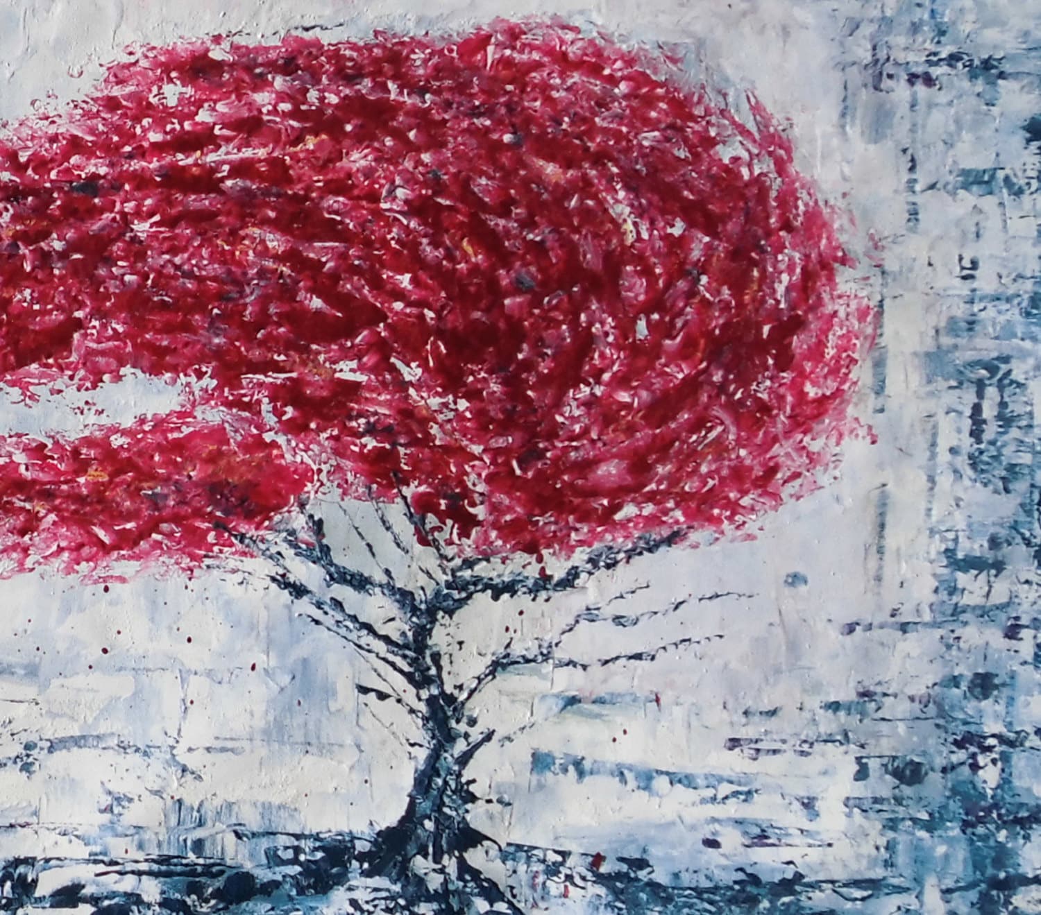 Red Abstract Painting Acrylic Painting Art Painting Red Wall | Etsy UK