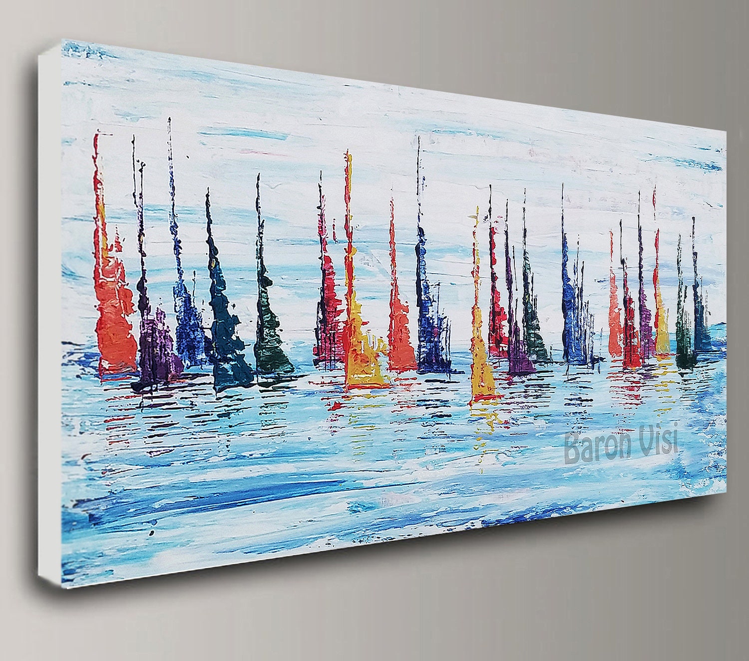 Abstract Boat Painting