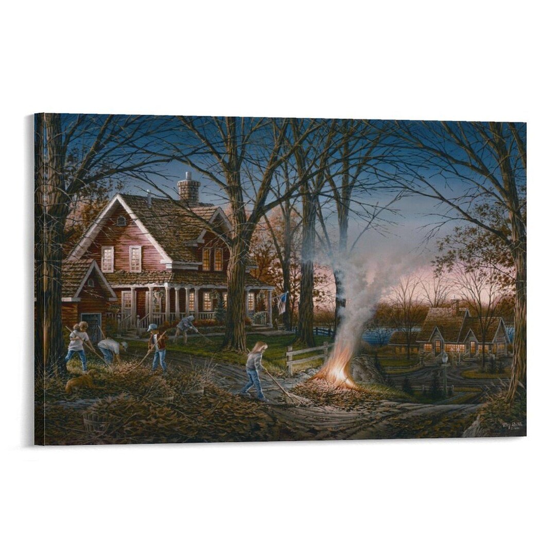 Autumn Evening by Terry Redlin Painting on Canvas Wall Art Poster ...
