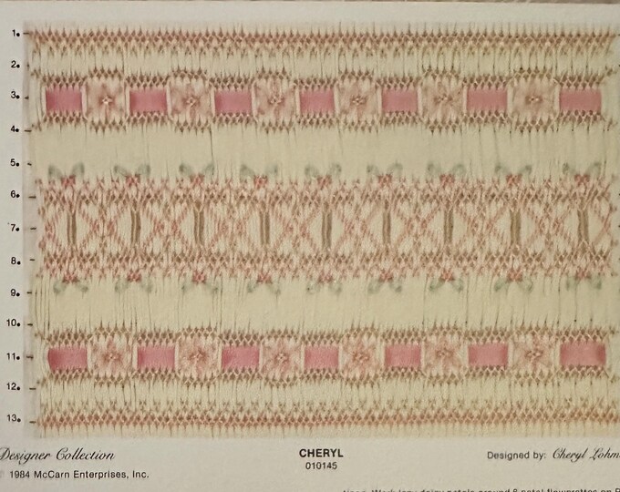 Ellen Mccarn Smocking Plate - CHERYL - Free Shipping - Etsy