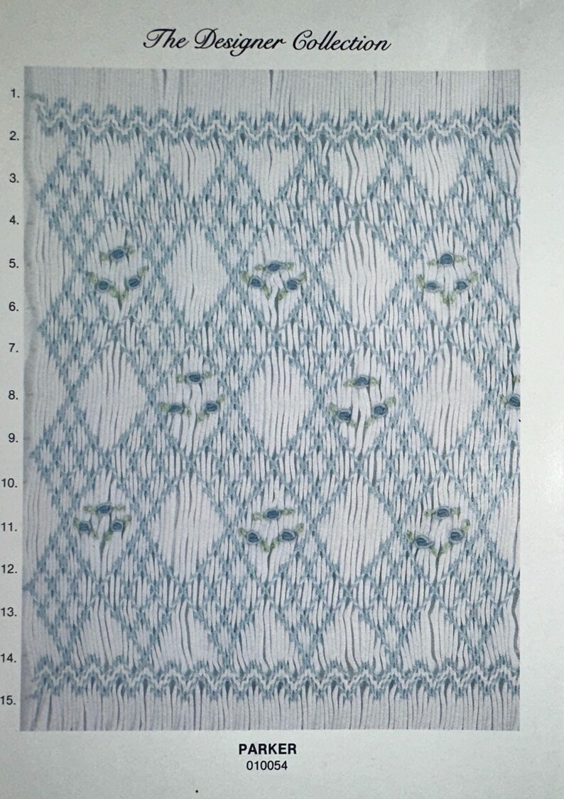 Ellen Mccarn Smocking Plate - PARKER - Free Shipping - Etsy