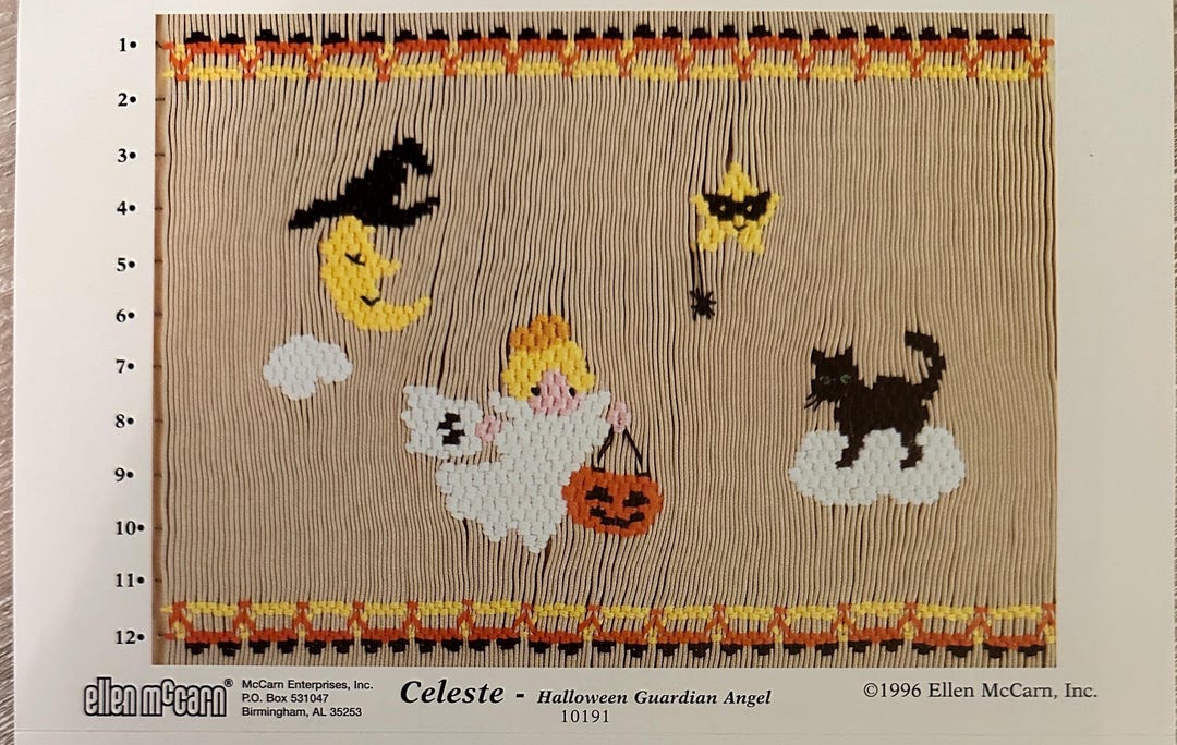 Ellen Mccarn Smocking Plate - CELESTE - HALLOWEEN ANGEL - Free Shipping ...