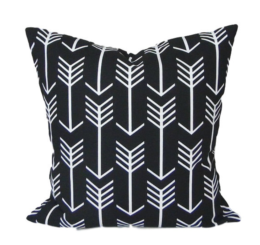 Black and White Arrow Pillow Cover, Accent Pillow, Toss Pillow, Various ...
