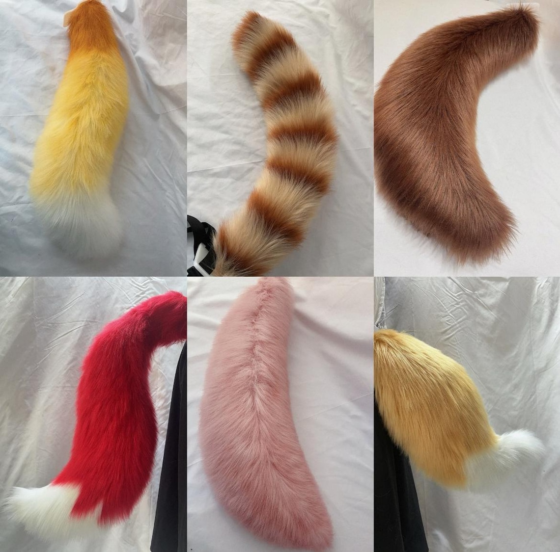 Mutiple Colors: Custom Fox Tail, Fursuit, Faux Fur Tail, Furry, Cosplay ...