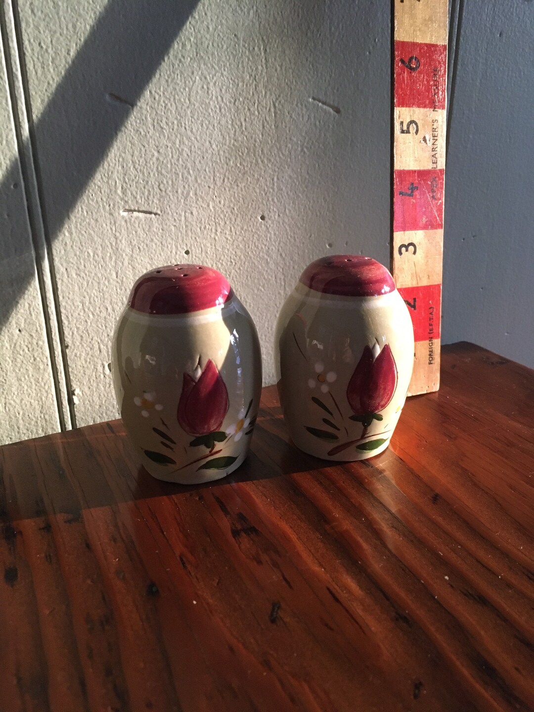 Stangl Magnolia Salt and Pepper Shakers - Etsy