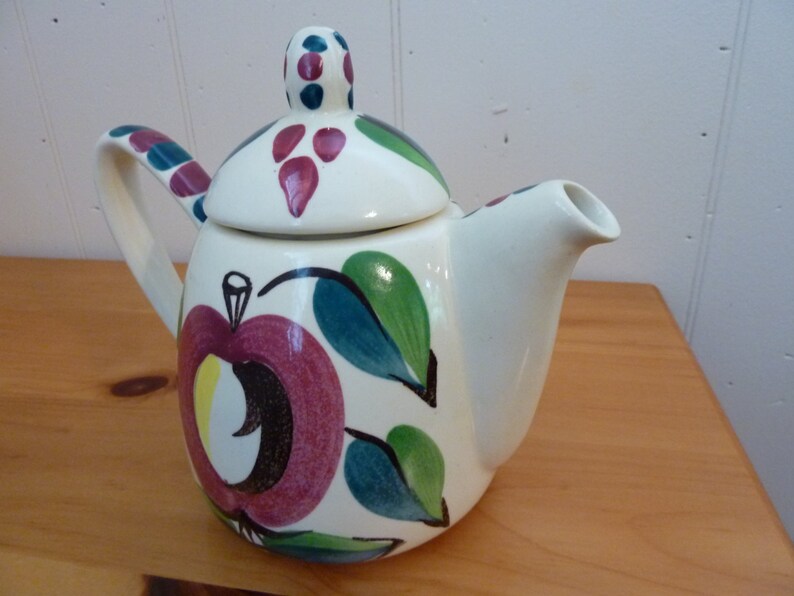 Purinton Slip Ware Pottery Teapot - Etsy
