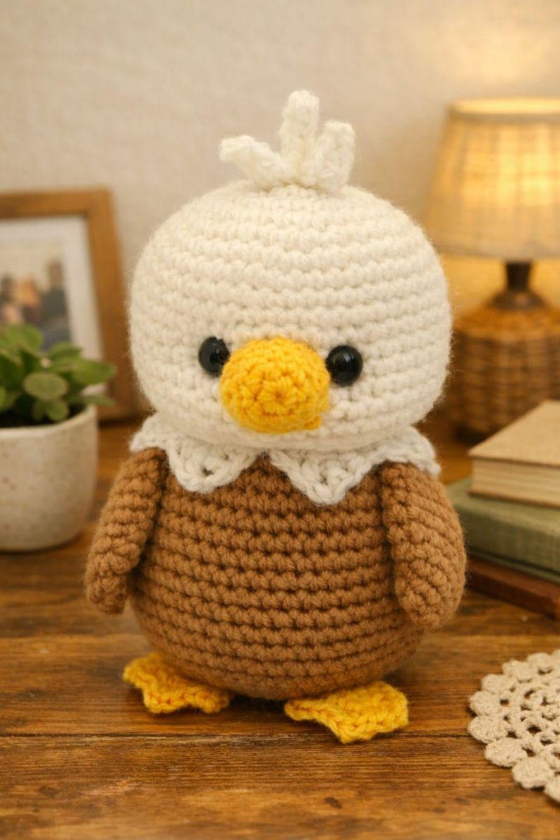 Bald Eagle Crochet Pattern PDF | Amigurumi Bird Tutorial | Easy Step by ...