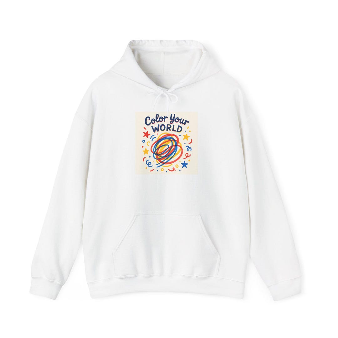 Color Your World Paint Palette Spiral Hoodie | Colorful Art Design ...
