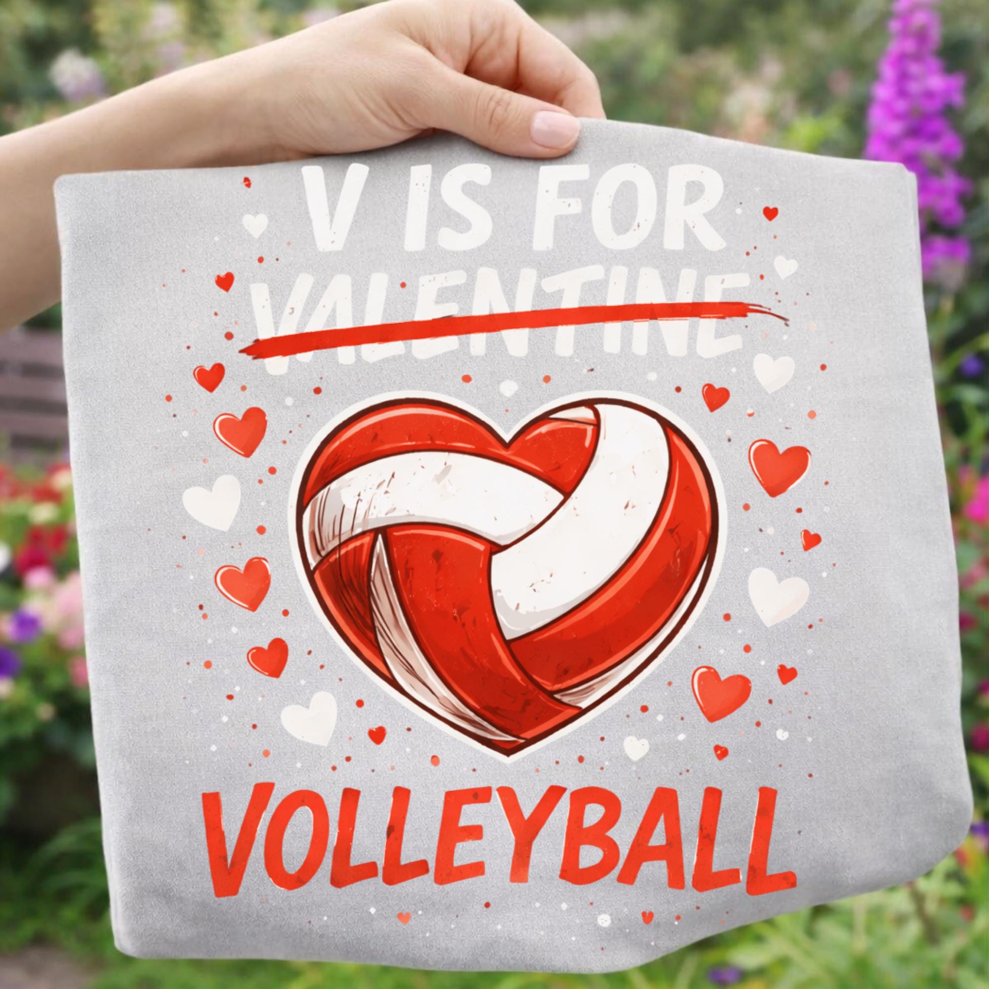 V is for Volleyball Valentines Day PNG, Sports Valentine Day Png ...