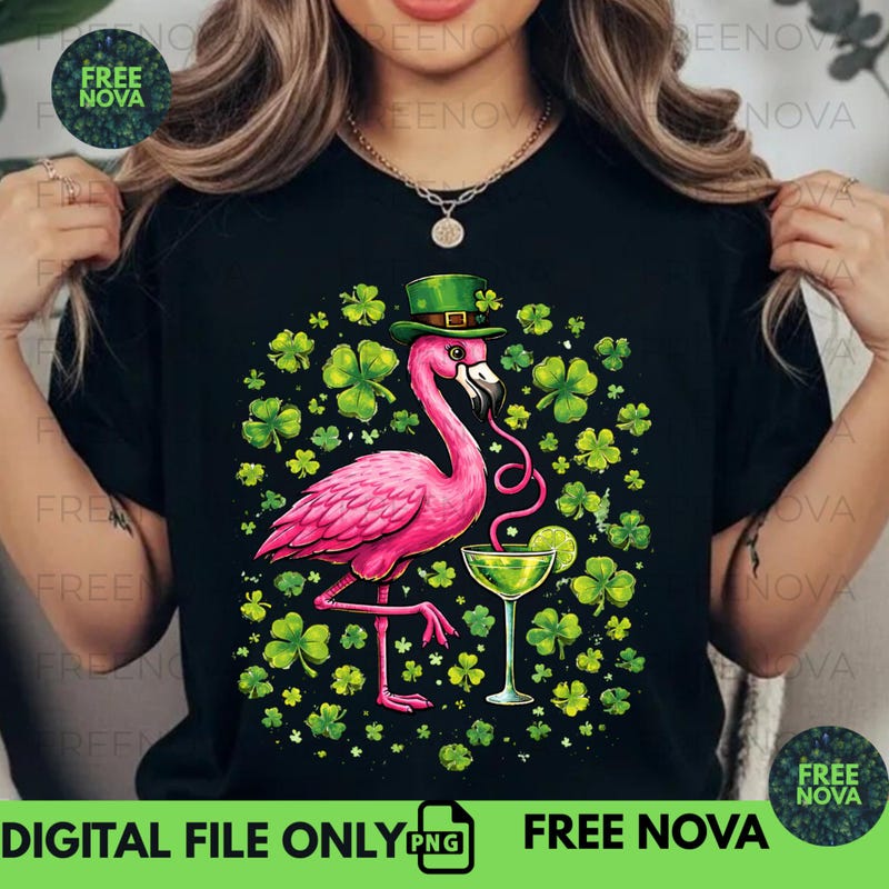 St. Patrick's Day Flamingo - Etsy
