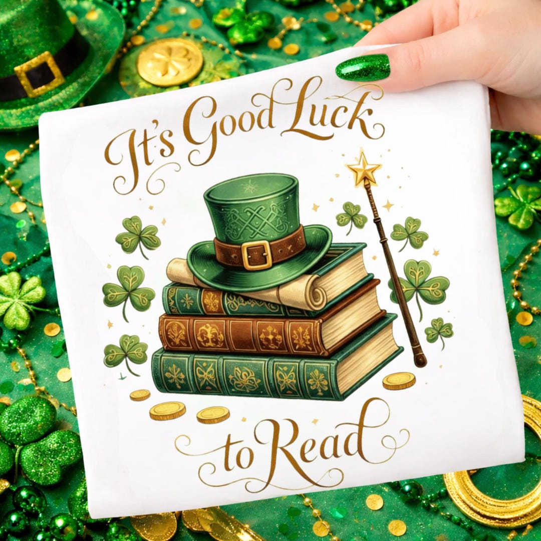 It's Good Luck to Read St Patricks Day PNG, Teacher Librarian PNG ...