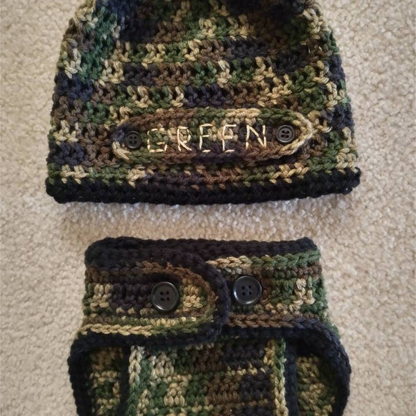 Crocheted Camouflage - Etsy