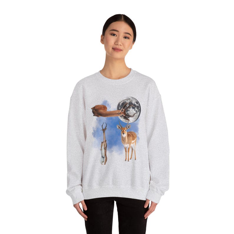 Gerenuk Moon Phase Shirt, Long Neck Antelope Wildlife Tee, Safari ...