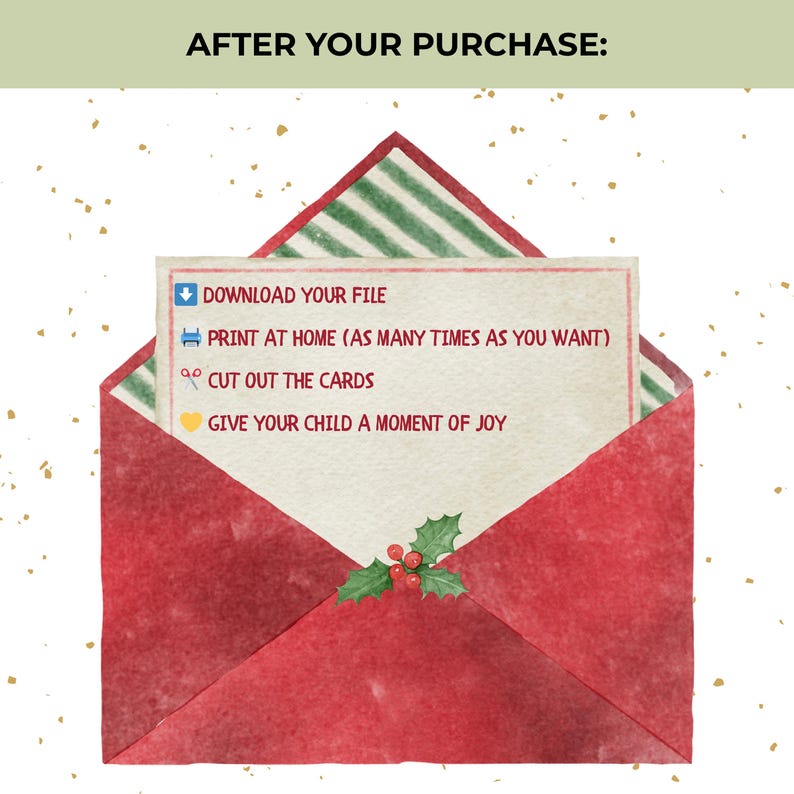 Christmas Positive Affirmations for Kids | 24 A4 Cards | Lunch Box ...