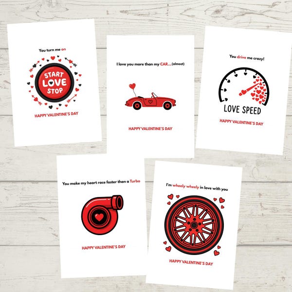 Volkswagen Valentines - Etsy UK