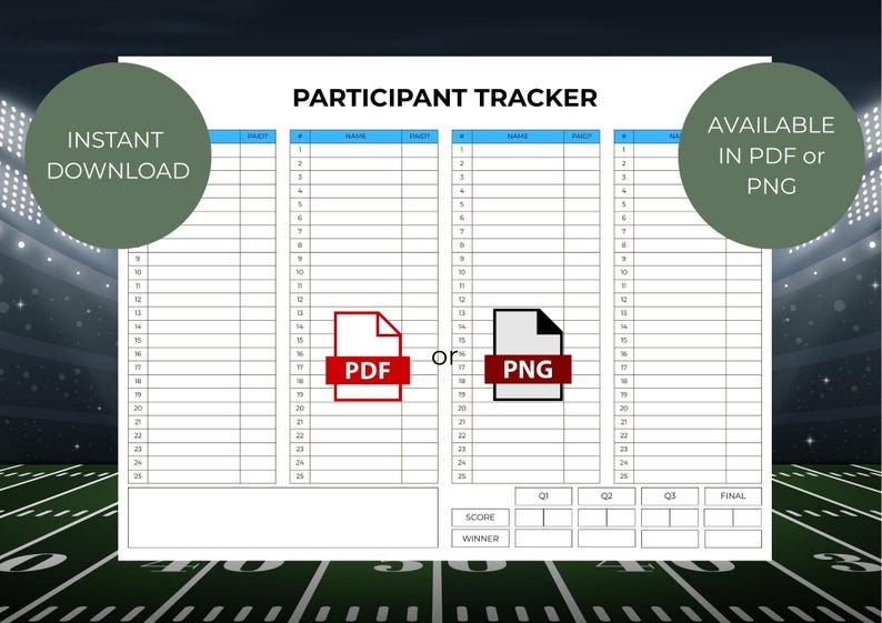 2026 Big Game Football Squares | 100 Squares Office Pool | Super ...