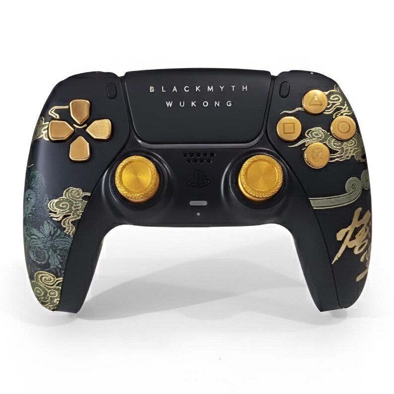 Custom PS5 Controller: Black Myth Wukong - Gold, Chinese Motifs - Etsy