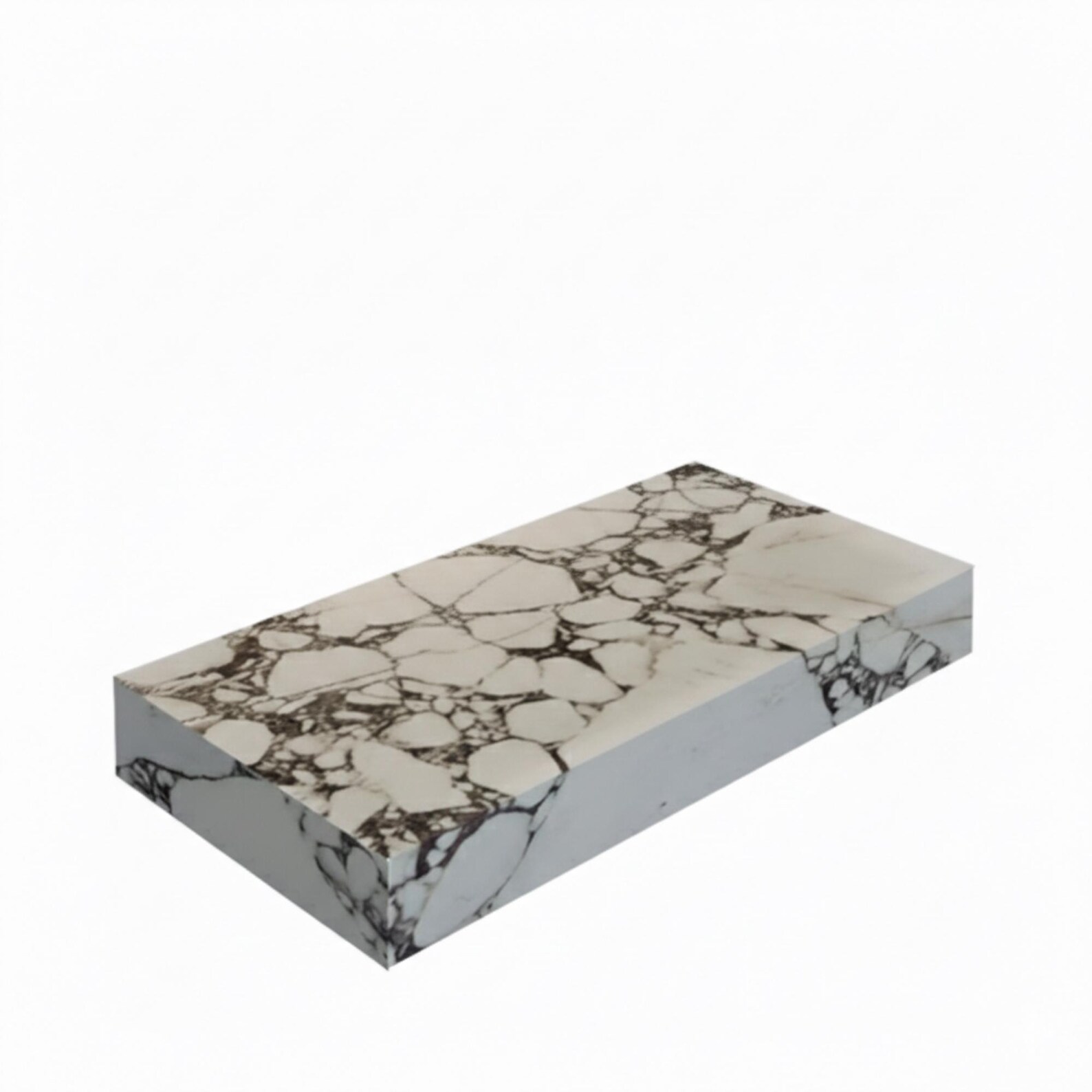 Calacatta Viola Marble Sink, Wall Mounted Floating Vanity, Natural ...