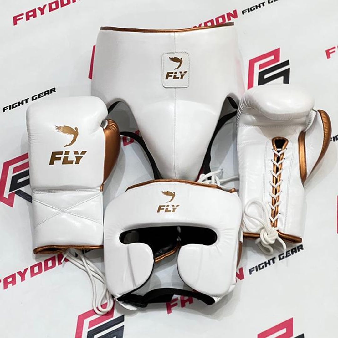 Customized Fly Boxing Sparring Set | Boxing Gloves & Groin Guard ...