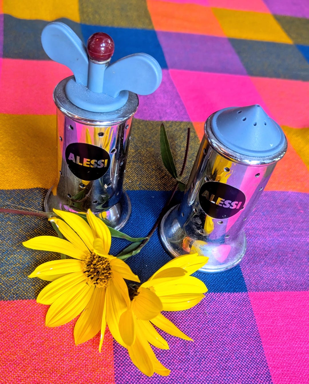 Alessi Salt Shaker + Pepper Grinder SET From Italy, Design by Michael ...