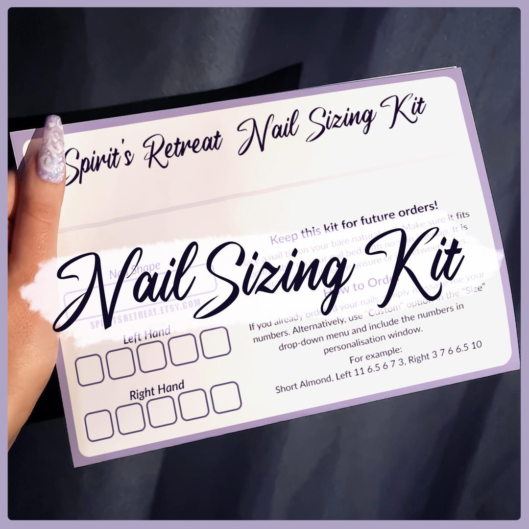 Sizing Kit for Apres Gel-x Press on Acrylic Tips - Etsy Australia