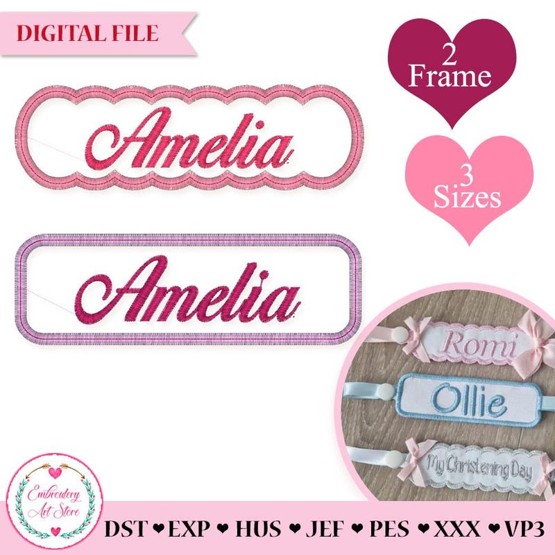 Bib Embroidery Fonts - Etsy UK