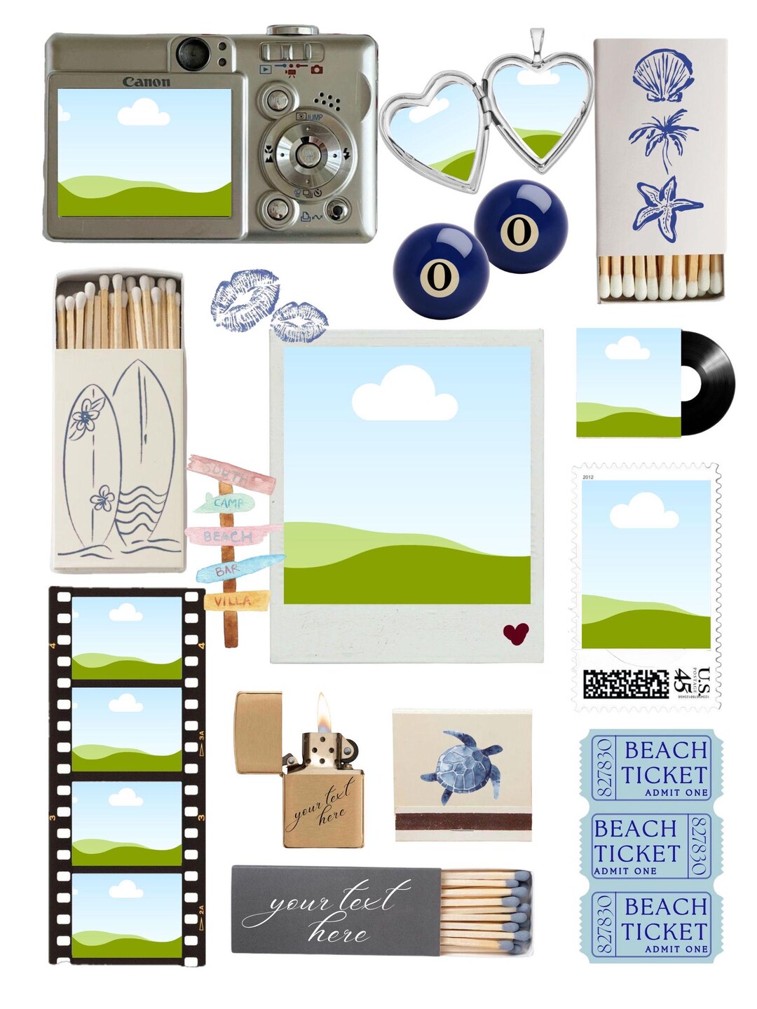 Poster Personnalisé Matchbox Beach Vibe - Etsy
