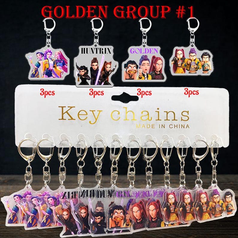 Kpop Demon Hunters Keychains Wholesale Price (1 Dozen/12pcs Set) - Etsy