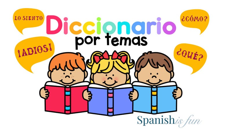 Diccionario En Español Para Niños “colorea Y Aprende: Mi Primer ...
