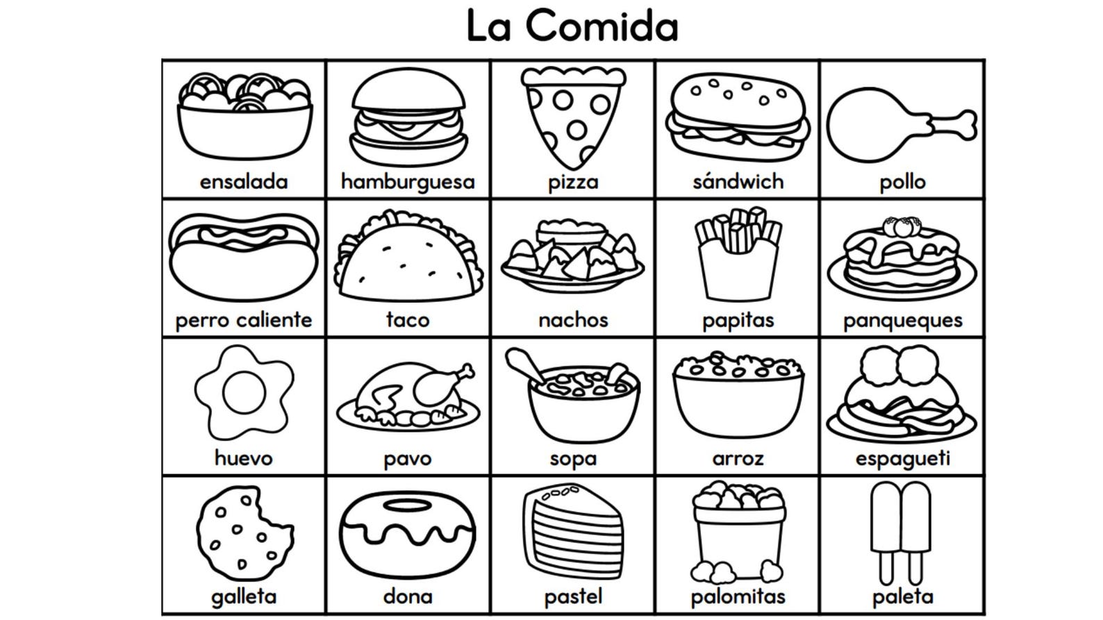 Diccionario En Español Para Niños “colorea Y Aprende: Mi Primer ...