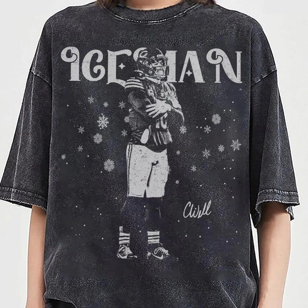 Ice Man Caleb Williams PNG SVG, Vintage Football Inspired Design, Retro ...