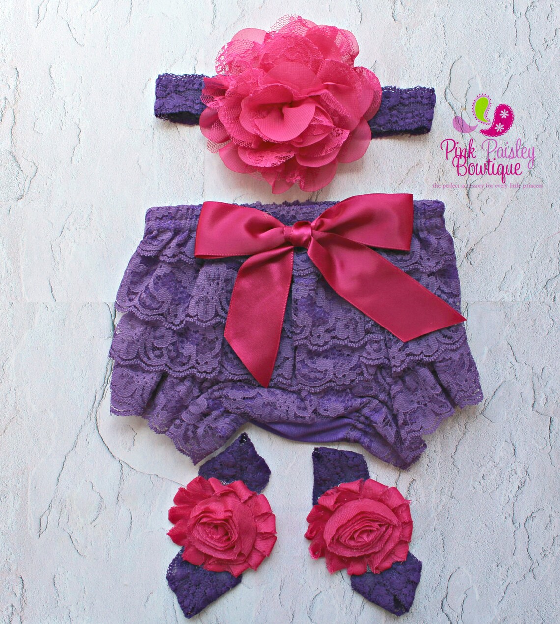 Baby Lace Bloomer Set Newborn Headband and Bloomers Newborn - Etsy