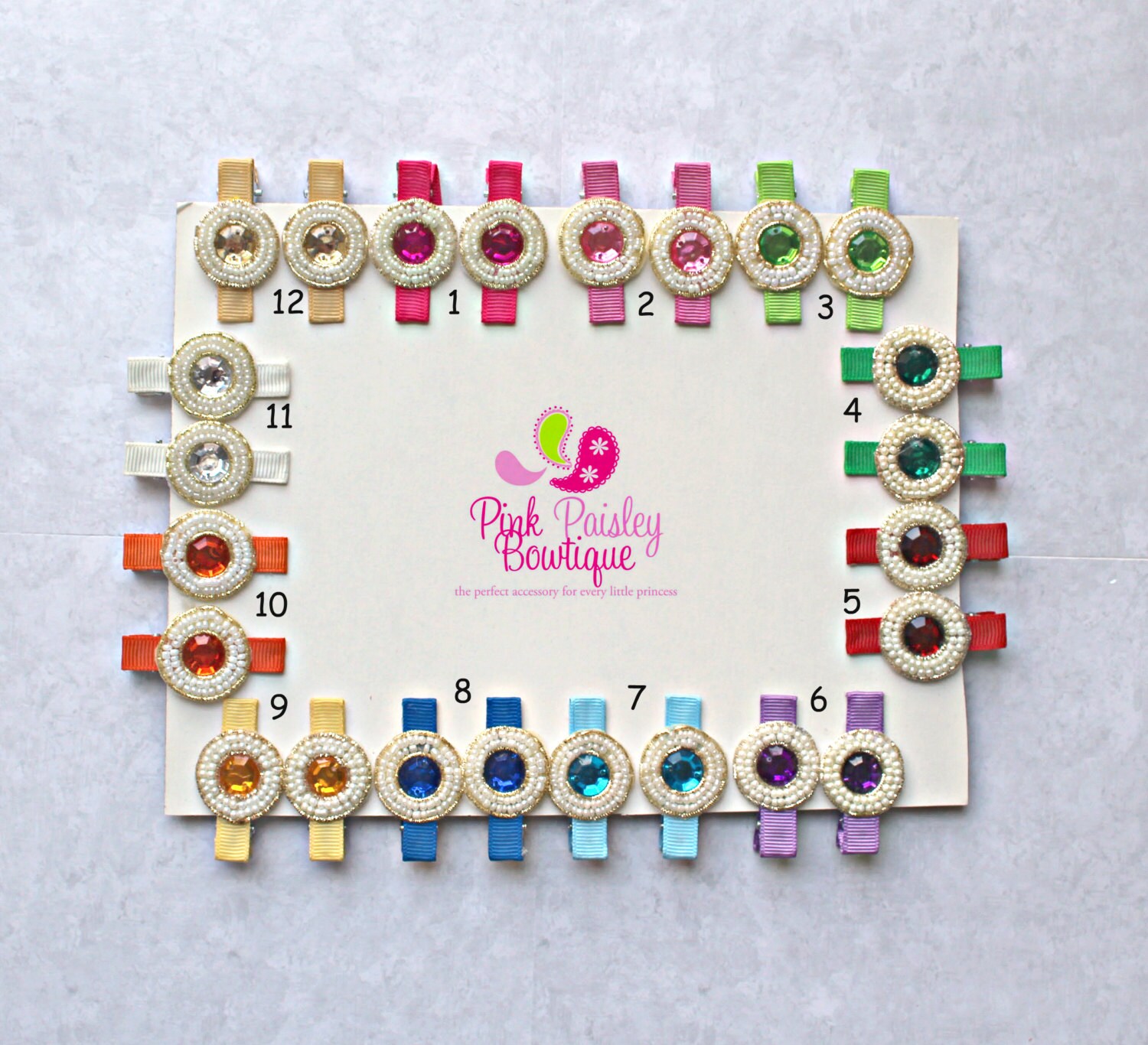 Baby Hair Clips - You Pick 2 Baby Clips- Baby Hairbows - Pearl Hair ...