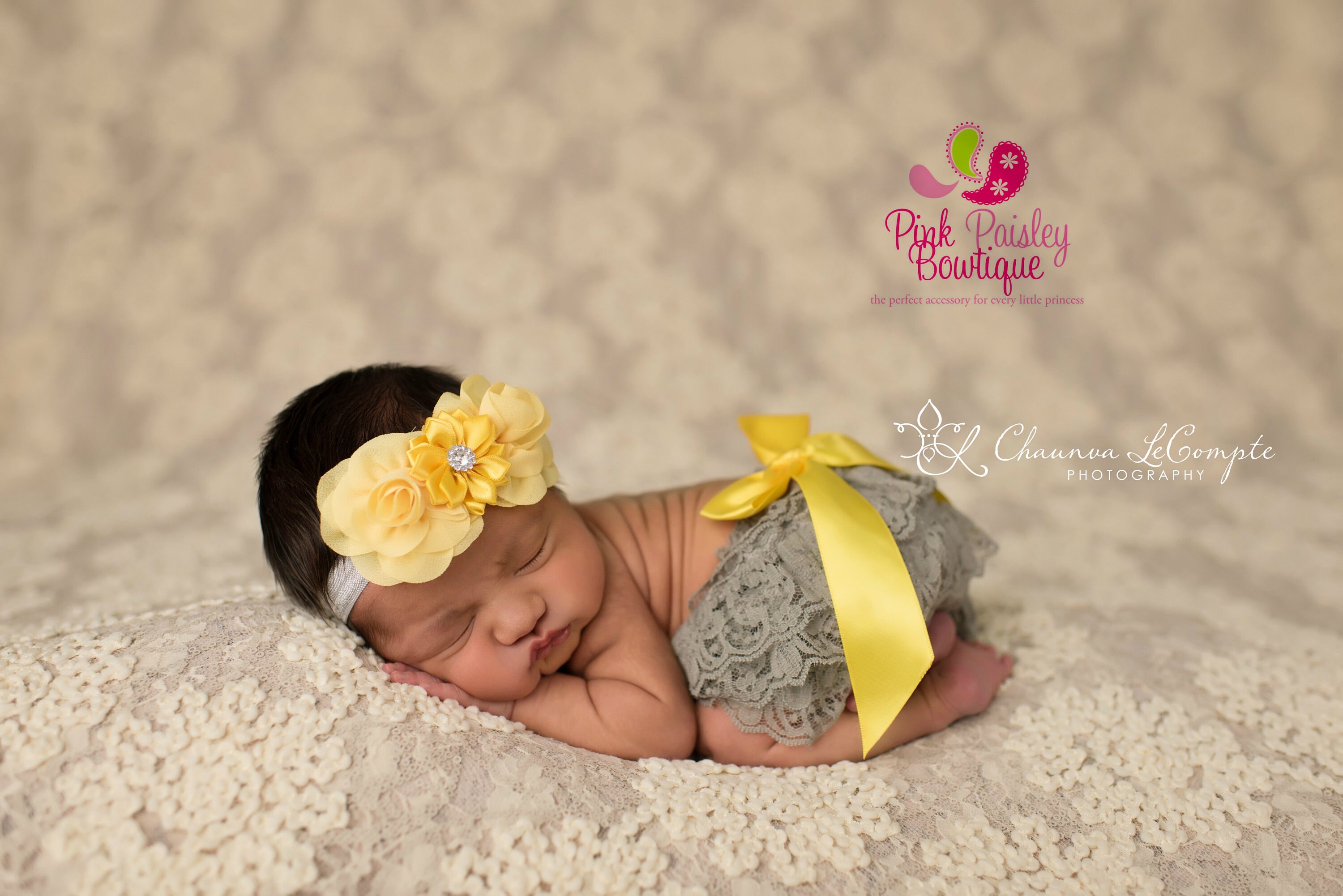 Baby Lace Bloomer Set: Newborn Headband and Ruffle Diaper Cover - Etsy