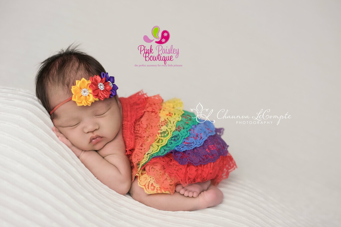 Rainbow Baby Girl Outfit. Newborn Rainbow Baby 1st Birthday | Etsy