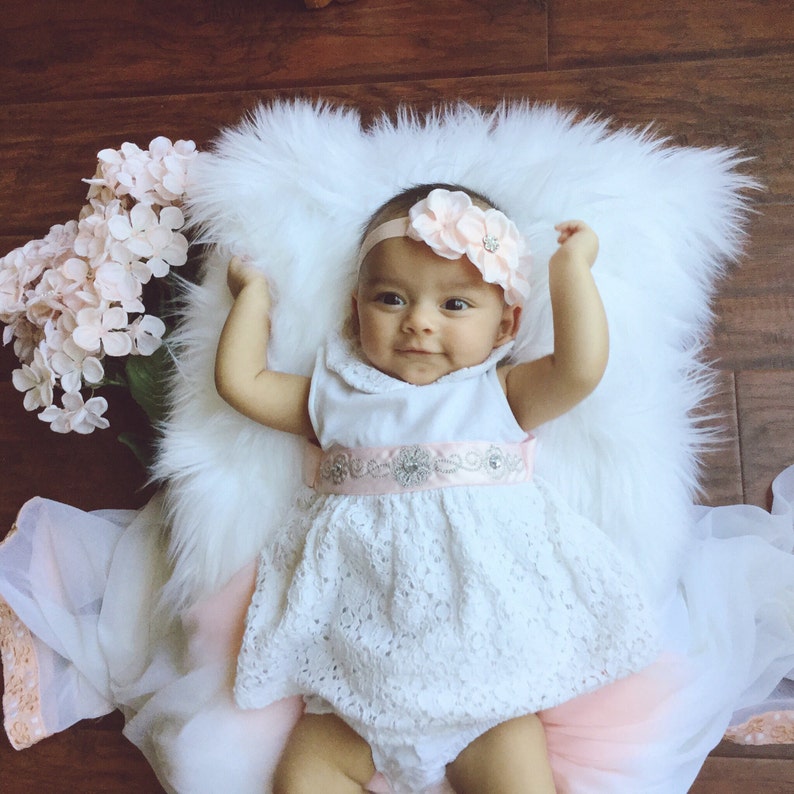 Baby Girl Bows Soft Pink Baby Headband Newborn Photo Shoot - Etsy