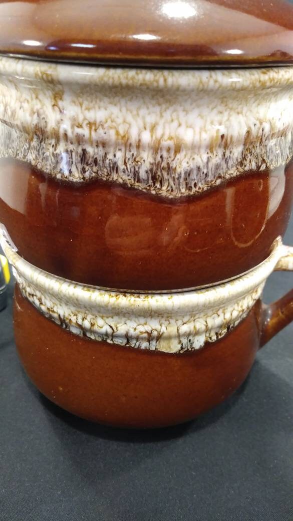 Drip Ware Pottery Drip Glazed Set Cottagecore Farm House Maple Leaf USA ...