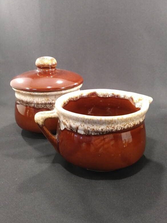 Drip Ware Pottery Drip Glazed Set Cottagecore Farm House Maple Leaf USA ...