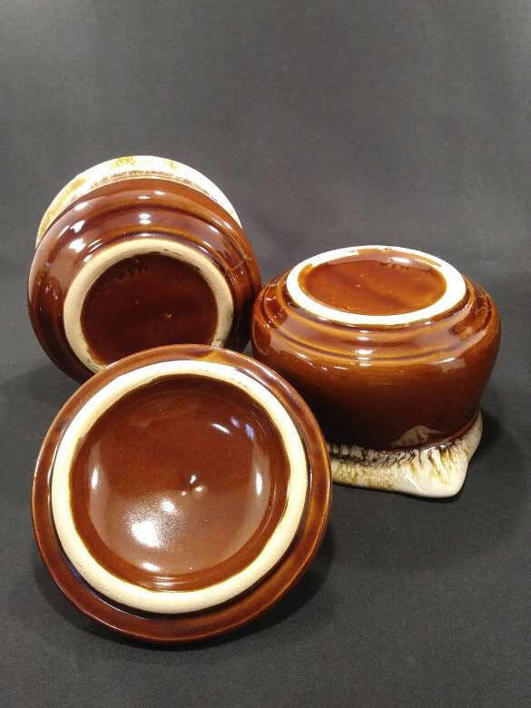 Drip Ware Pottery Drip Glazed Set Cottagecore Farm House Maple Leaf USA ...