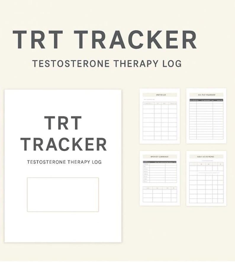 TRT Tracker Printable | Testosterone Therapy Log | Men’s Health Planner ...