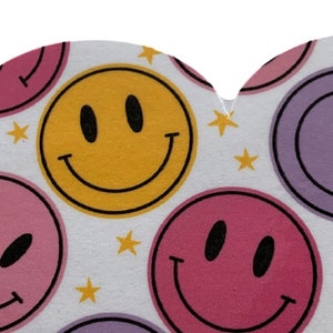 NEW Smiley Face Border white Background Printed and Cut for You - Etsy