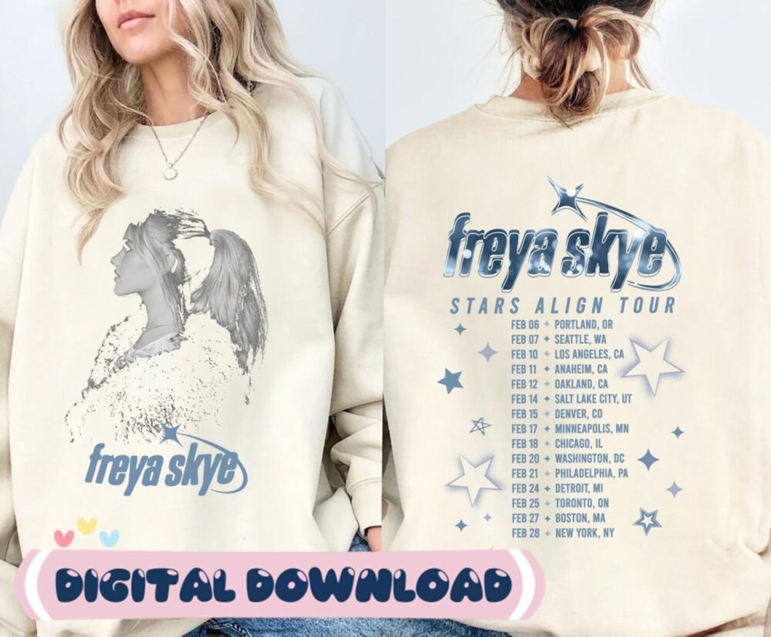 Retro Freya Skye Silent Treatment PNG, Stars Align Tour 2026 Festival ...