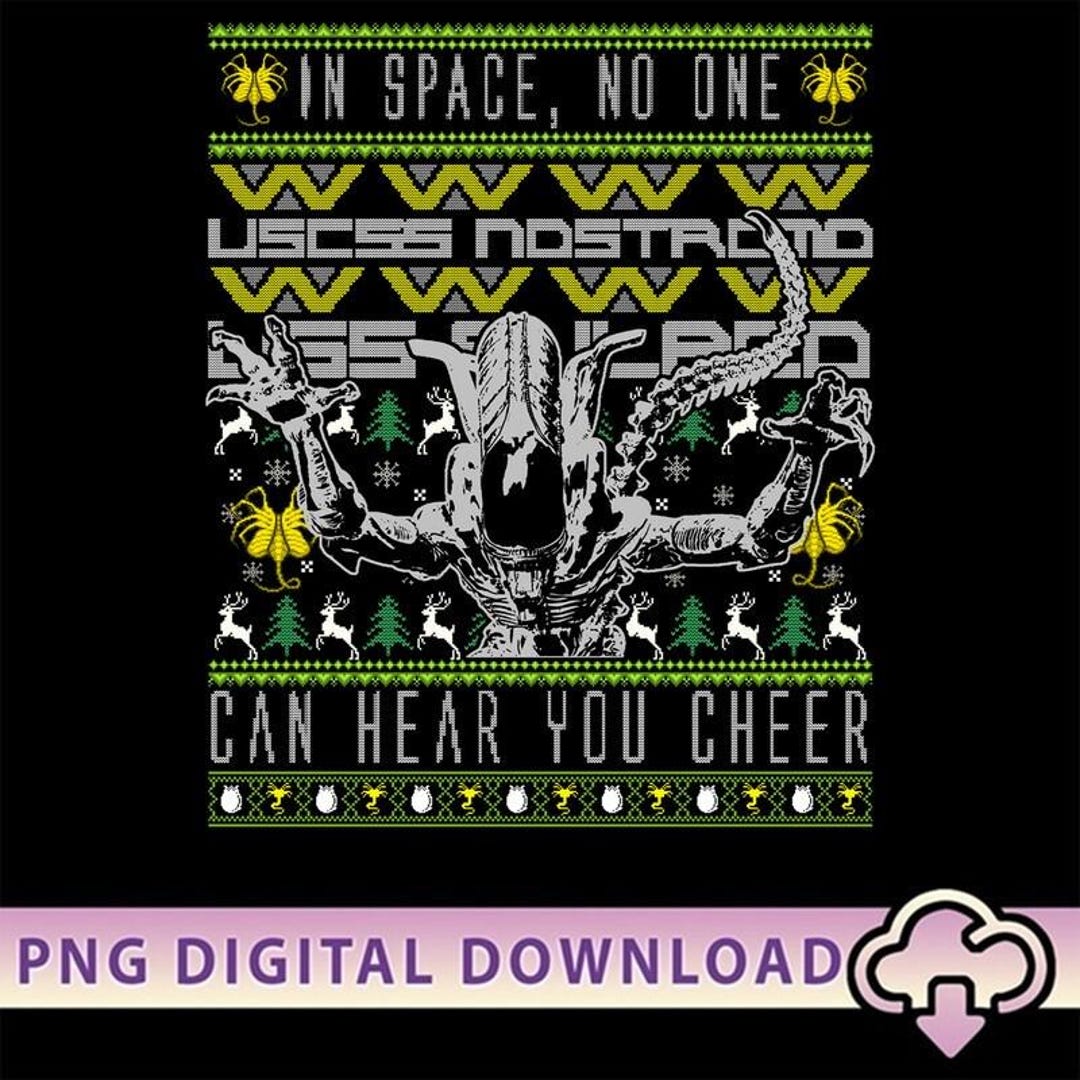 Xenomorphs Alien Christmas PNG, Alien Xenomorphs Ugly Christmas ...