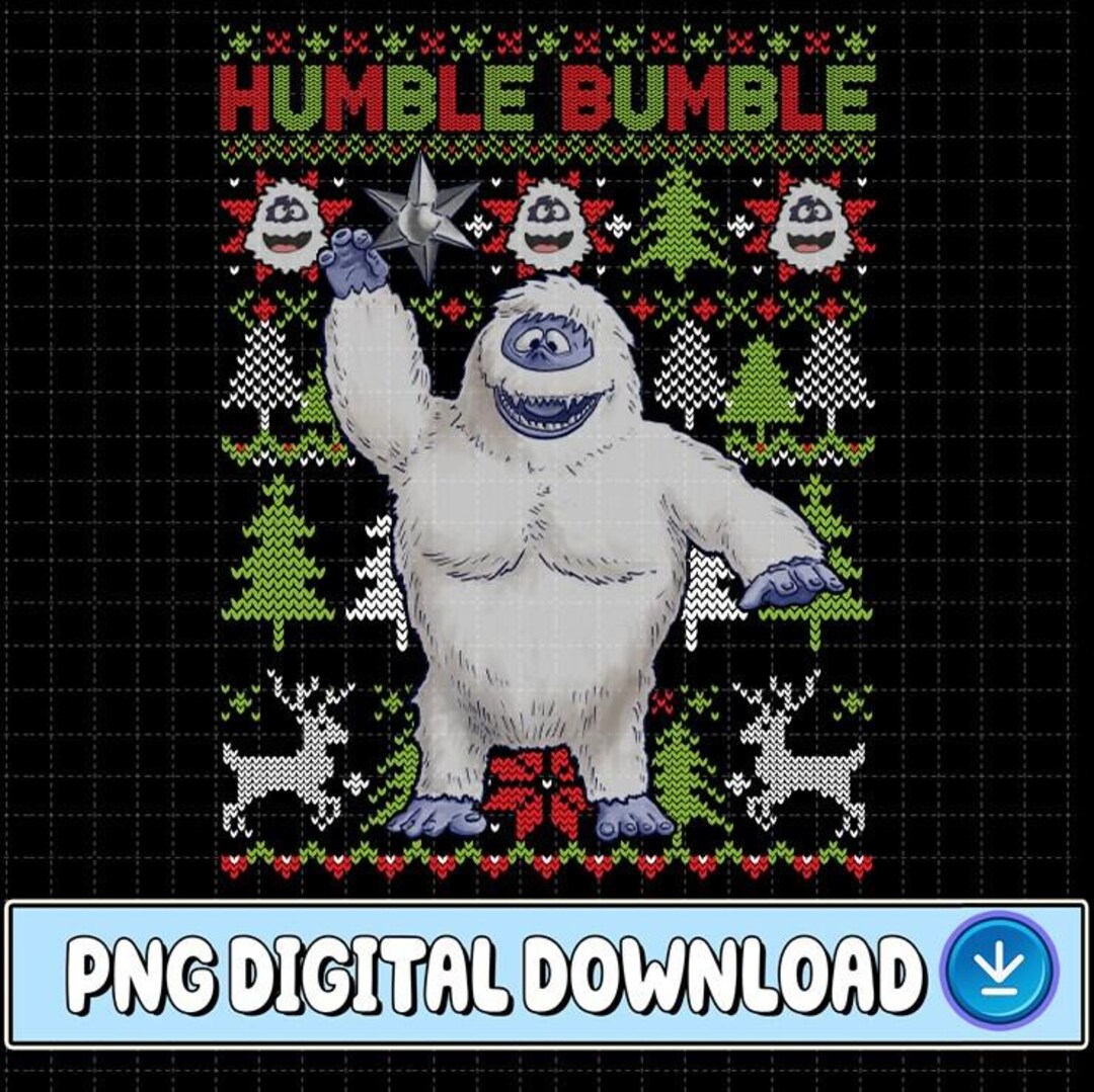 Humble Bumble Ugly Christmas PNG, Abominable Snowman Christmas Png ...