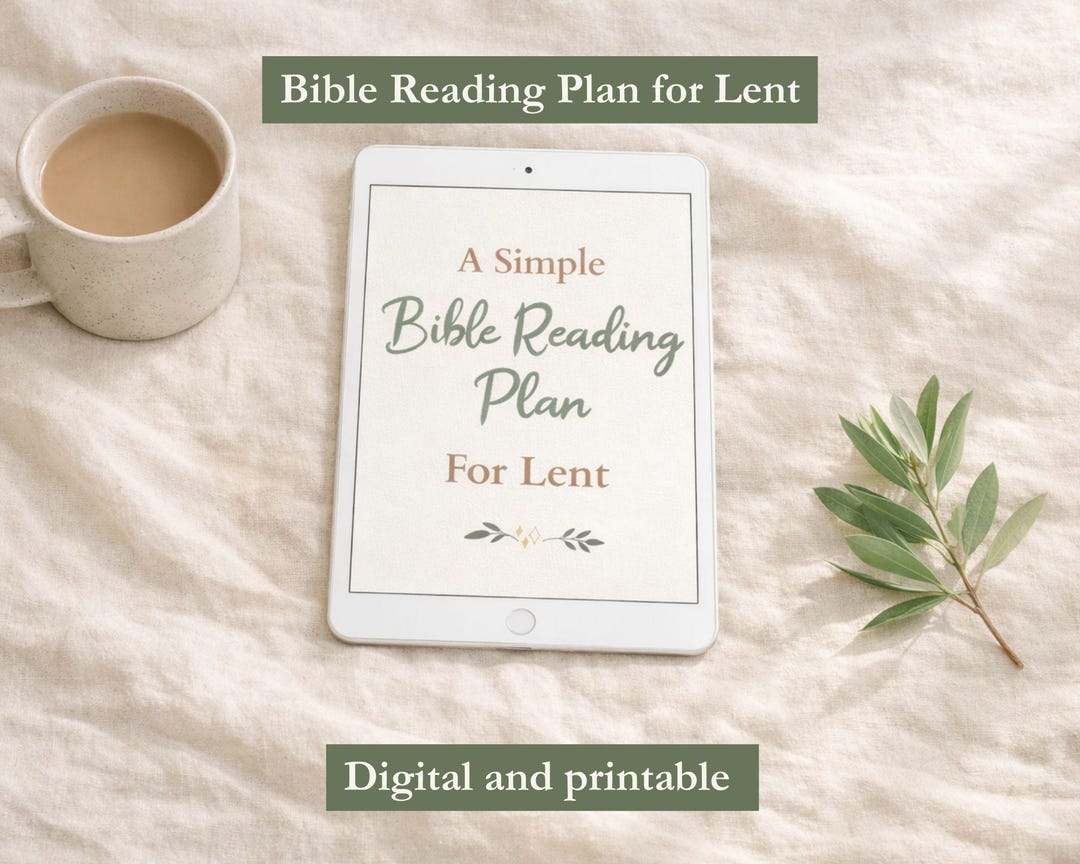 Lent Bible Reading Plan – Printable Scripture Guide (PDF Download) - Etsy