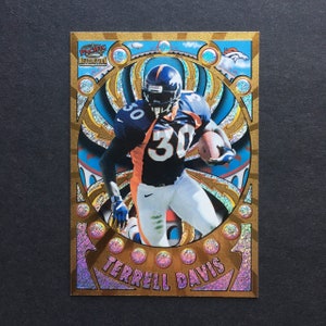 Terrell Davis 1997 Pacific Revolution Gold Foil Card 41, Denver Broncos ...