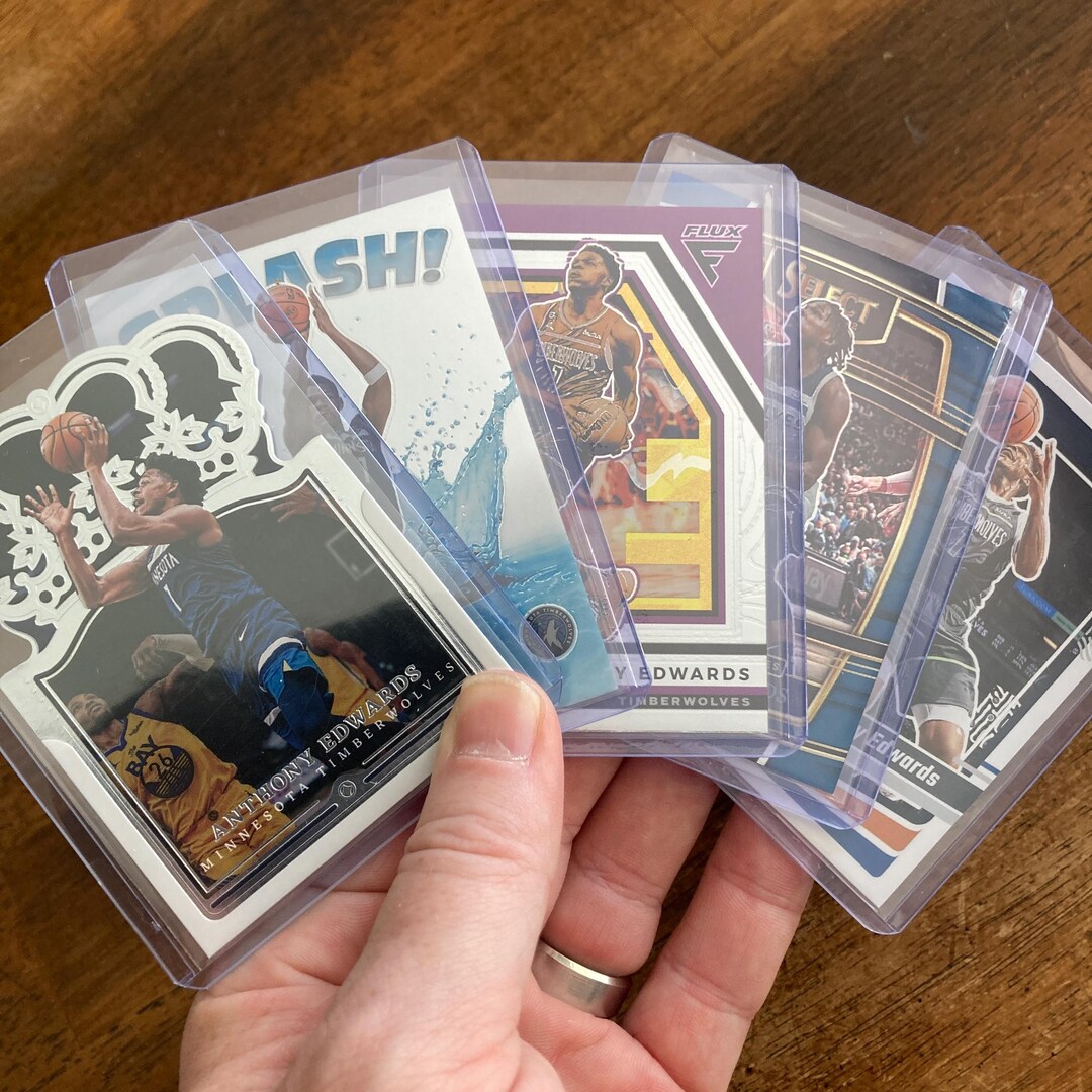 Anthony Edwards Pack W/die Cut, 5 Cards, Instant Collection, Curated ...